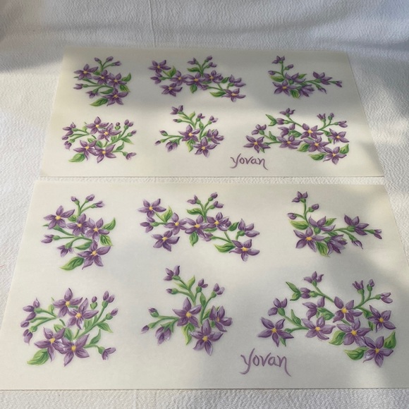 Tatouage | Accents | Tatouage Lavender Jasmine Floral Design Dry Rub On ...